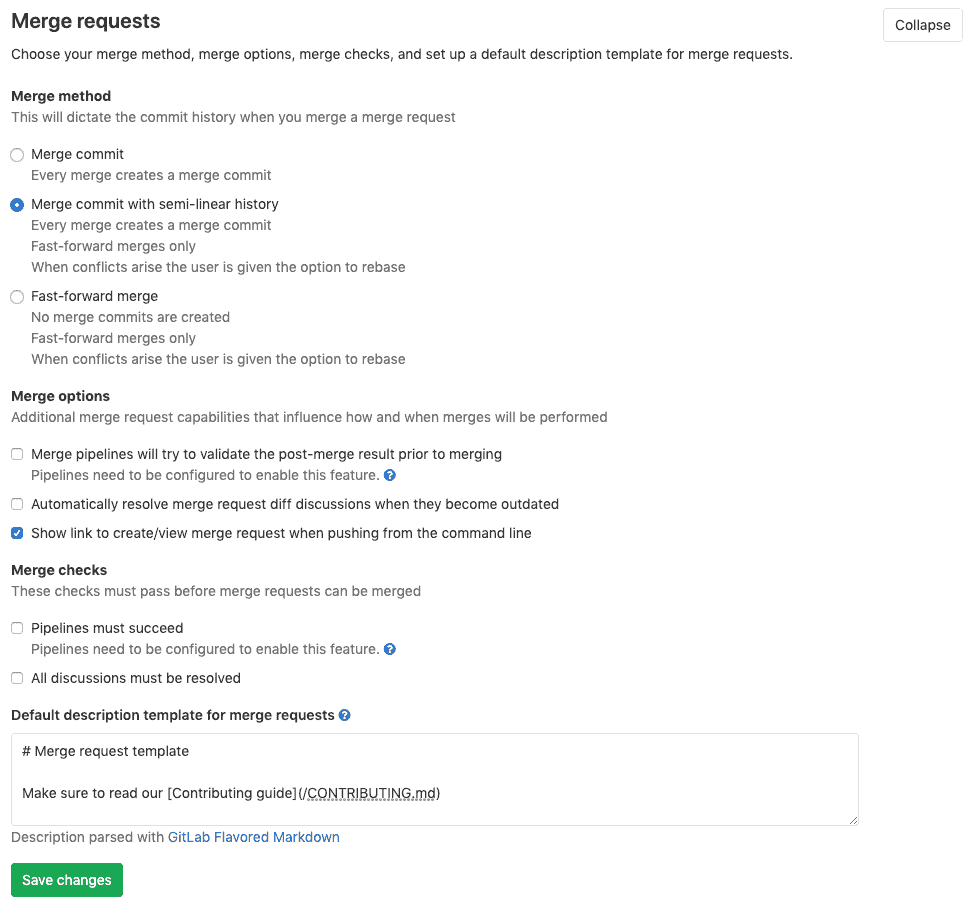 Description Templates Gitlab
